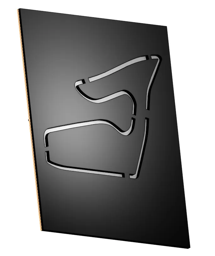 Austria F1 track map 3D poster by MVTTO | Download free STL model ...