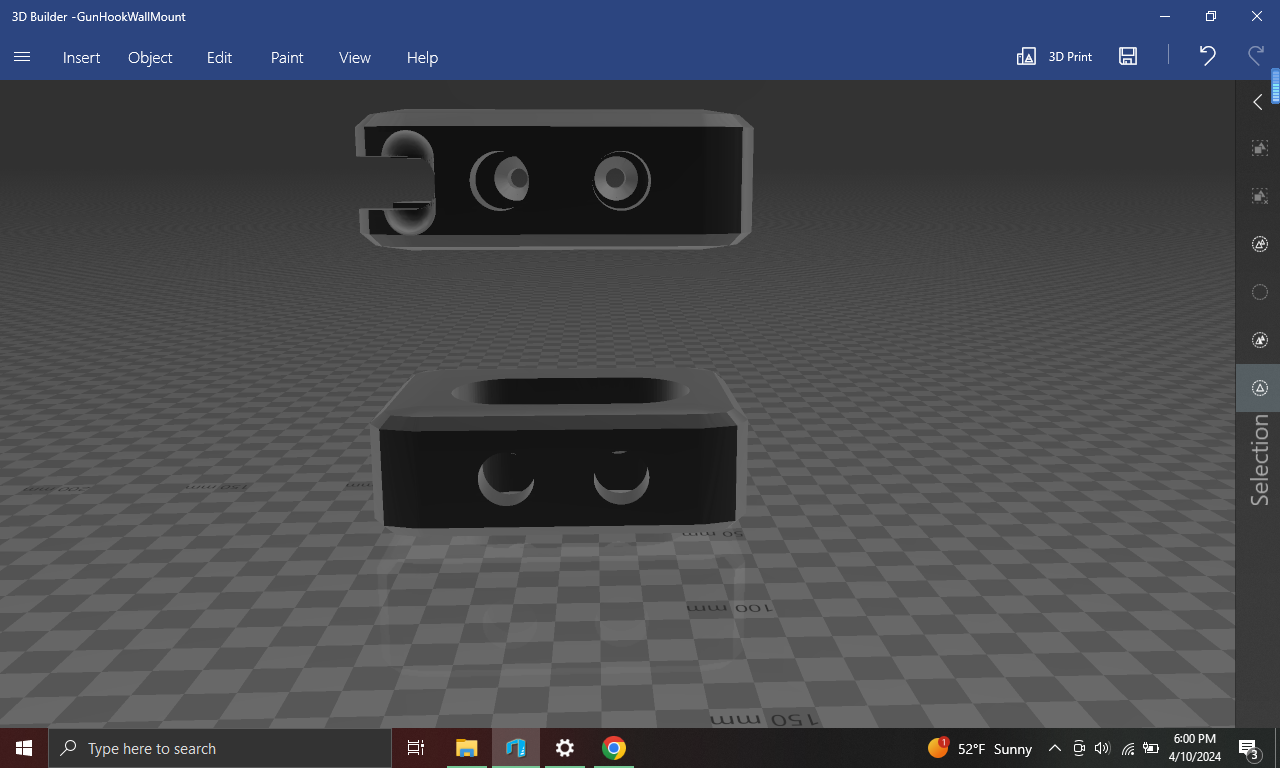Rifle wall mount von Solomon Sunder | Kostenloses STL-Modell ...