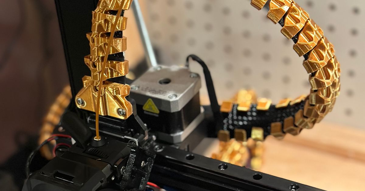 Spine Cable Chain - Ender 3 V3 KE/SE by Lite | Download free STL model ...