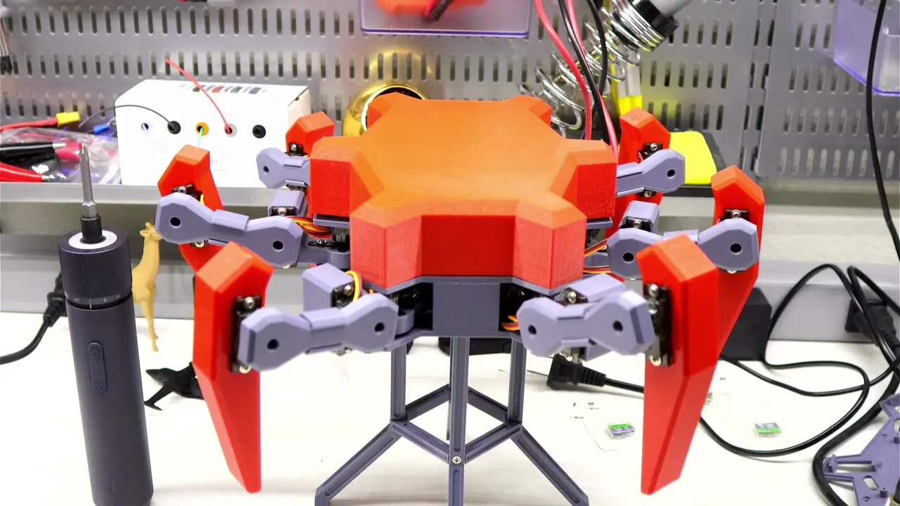 MicroHex: Mini Hexapod Robot by Advanced Hobby Lab | Download free STL model | Printables.com