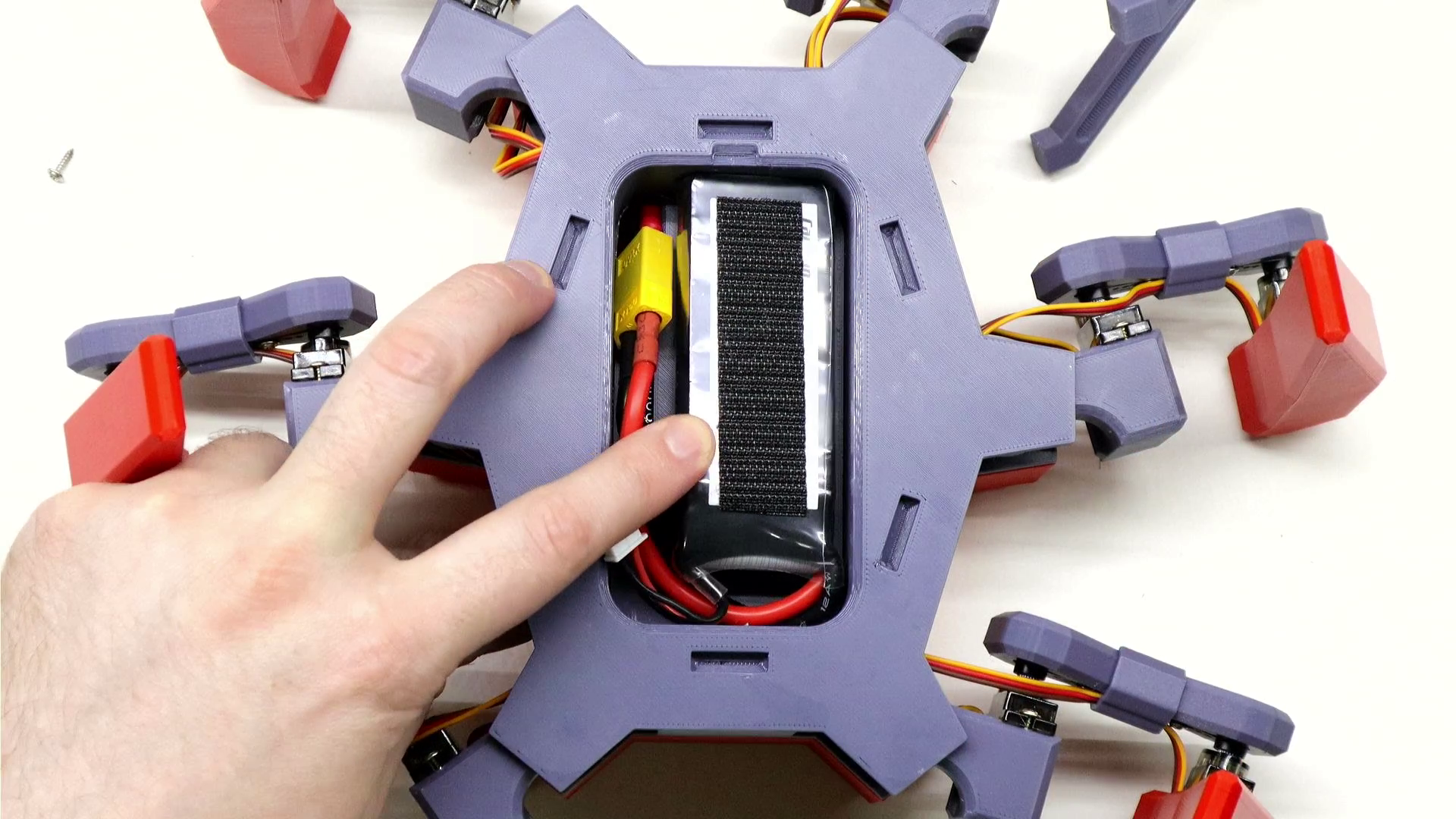 MicroHex: Mini Hexapod Robot by Advanced Hobby Lab | Download free STL ...