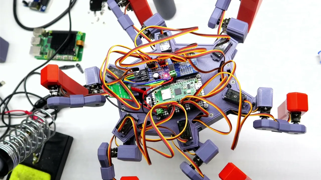 MicroHex: Mini Hexapod Robot by Advanced Hobby Lab | Download free STL model | Printables.com
