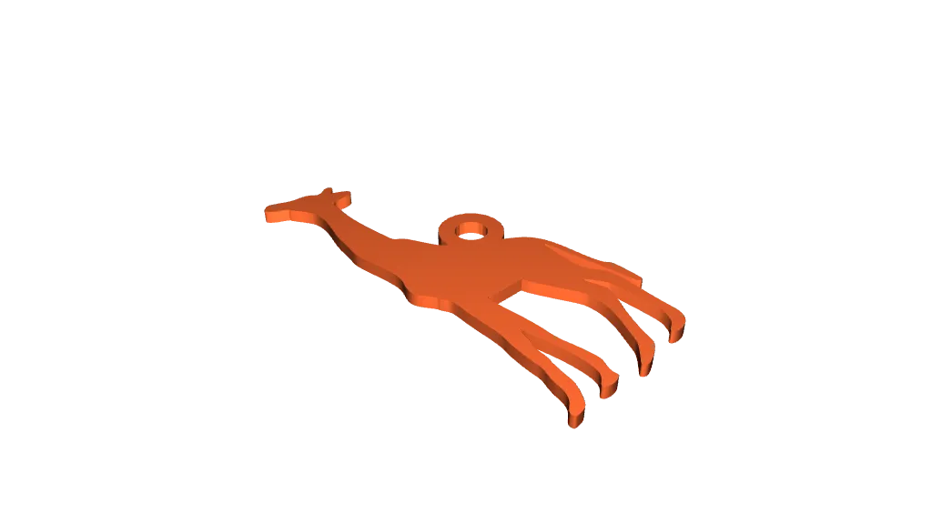 Giraffe keychain by Christie Wright | Download free STL model ...