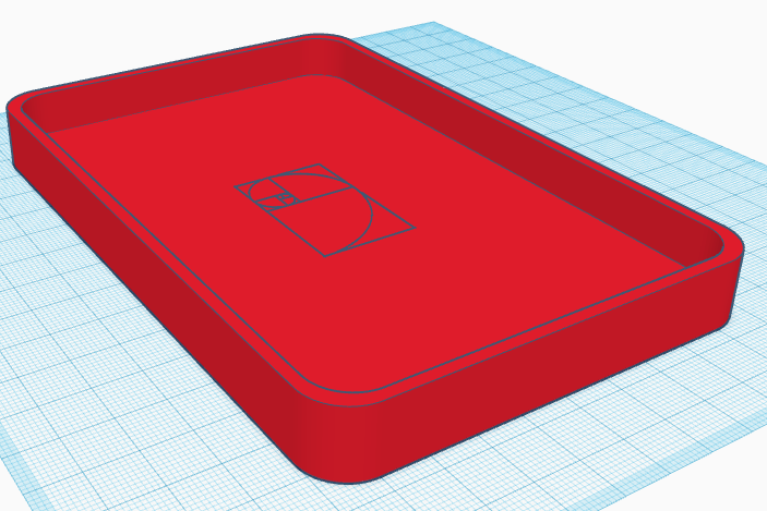 Golden Ratio Key Tray/ Catch All Tray by OTROX | Download free STL ...