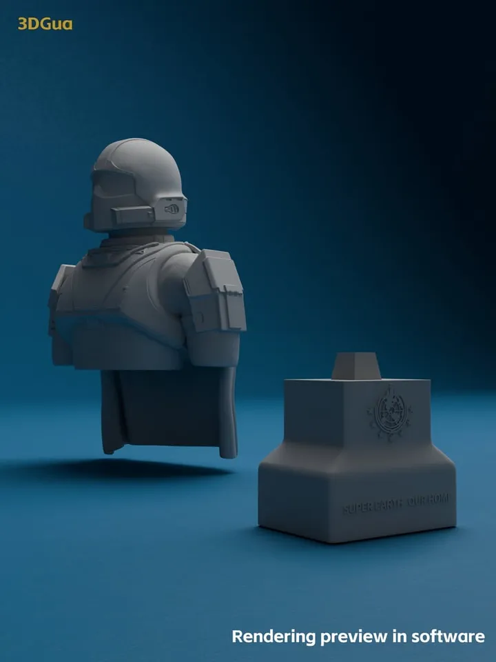 Helldivers 2-Fanart bust by 3DGua | Download free STL model ...