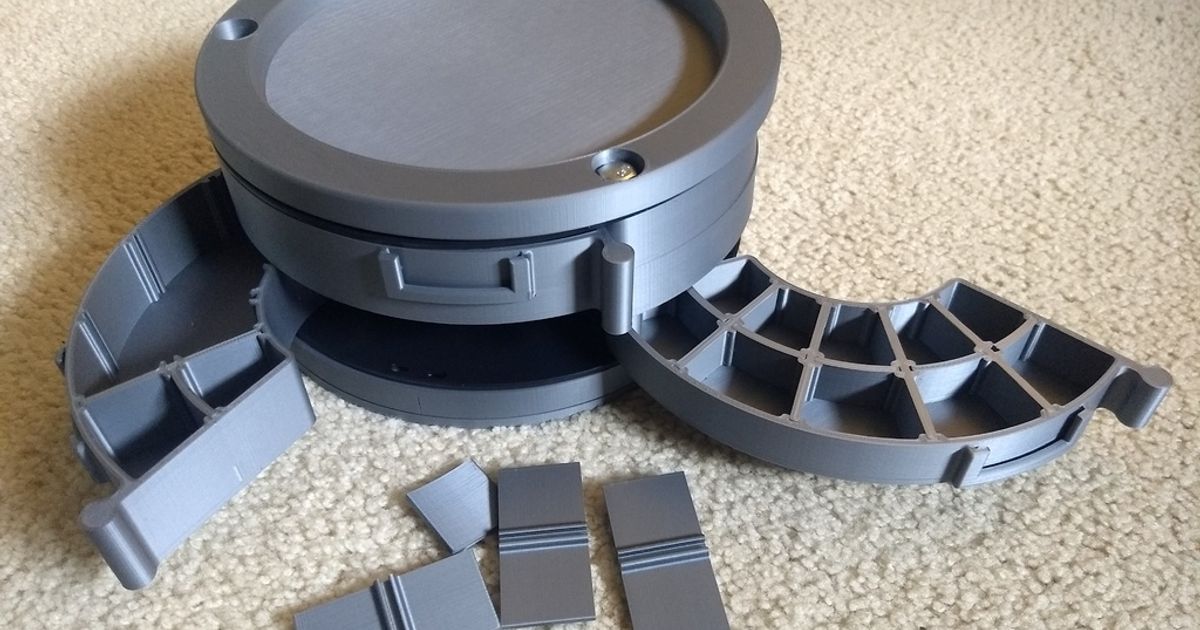 Configurable Spool Tray Parts Holder by mcmaven | Download free STL ...