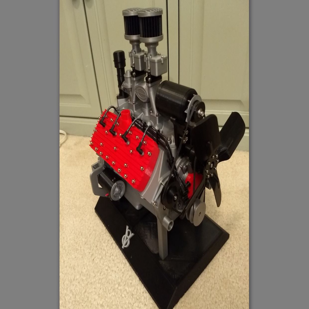 Flat Head V8 Desktop Stand by mcmaven | Download free STL model ...