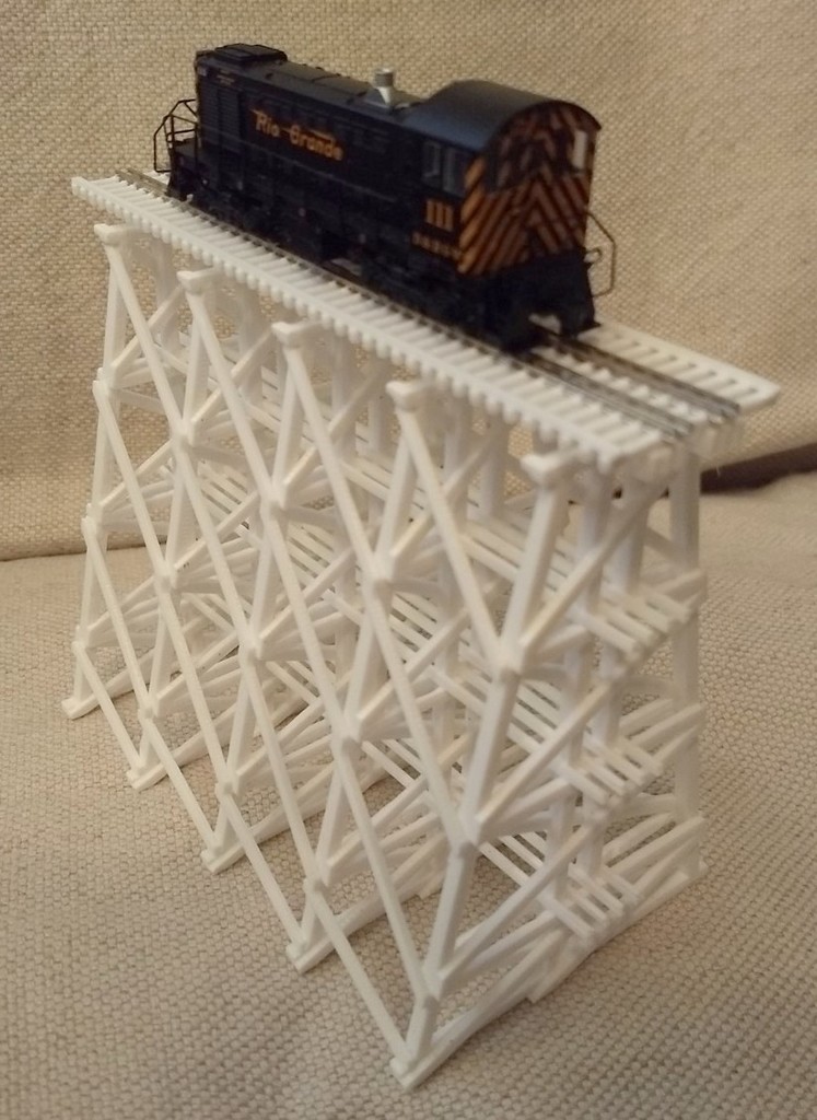 N Scale Train Trestle Display by mcmaven | Download free STL model ...