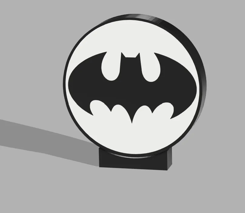 BATMAN LED LAMP LIGHTBOX SIGN by CM_3D_PRINT | Download free STL model ...