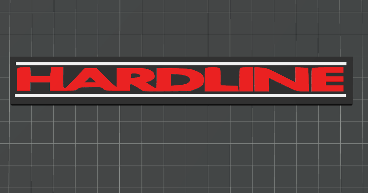 Hardline 80s band sign by rsnider2 | Download free STL model ...