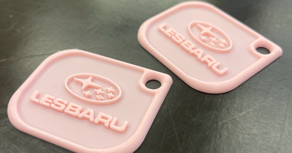 Lesbaru Keychain by T3chpics | Download free STL model | Printables.com