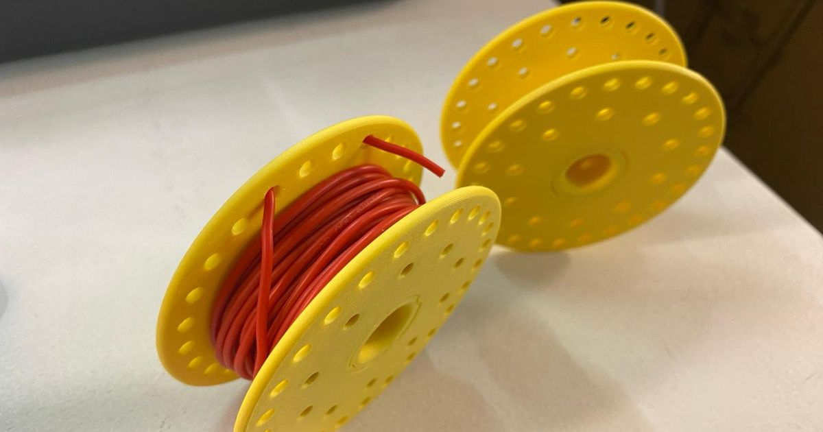 Electric wires mini spool by DavidB. | Download free STL model ...