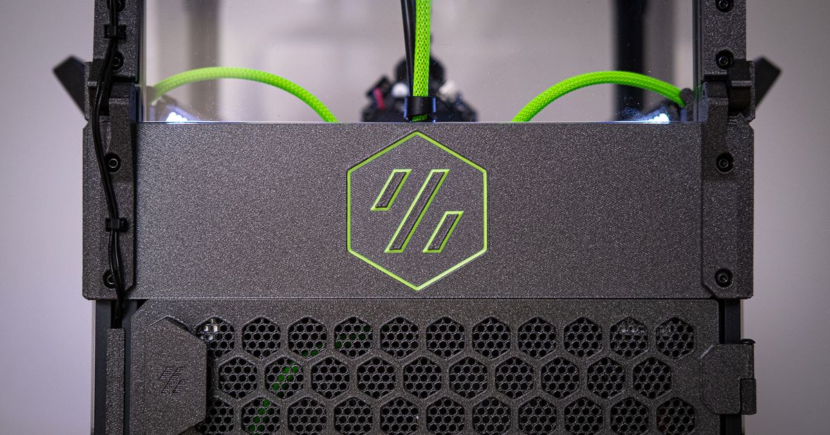 Upper rear panel with Voron logo for Voron 0 by Akio | Download free ...