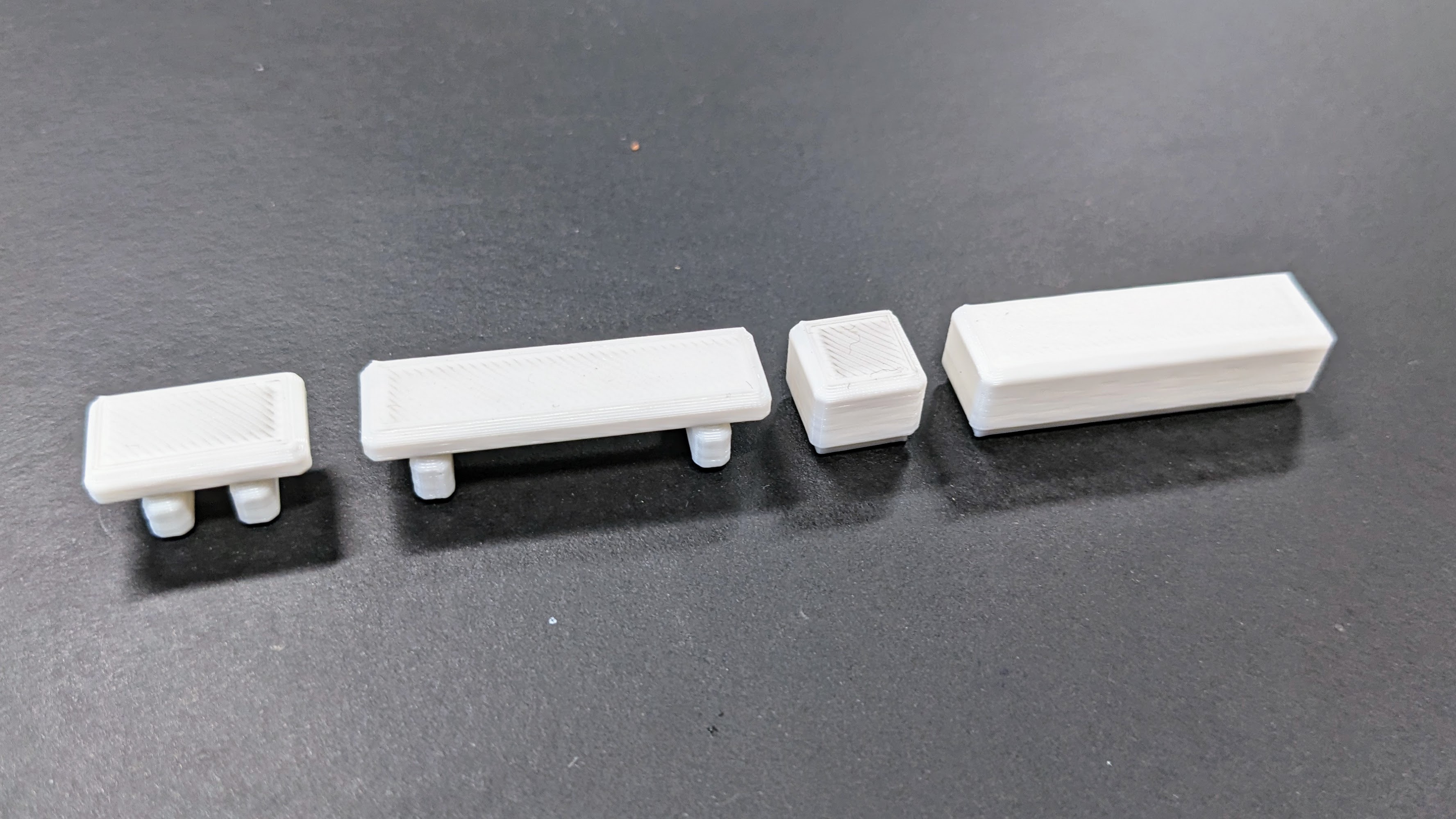 Stone Block Benches Low Poly (architectural model building assets) by ...