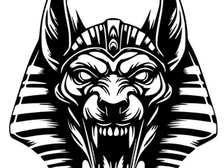 Angry Anubis Head art by Jura Švébiš | Download free STL model ...