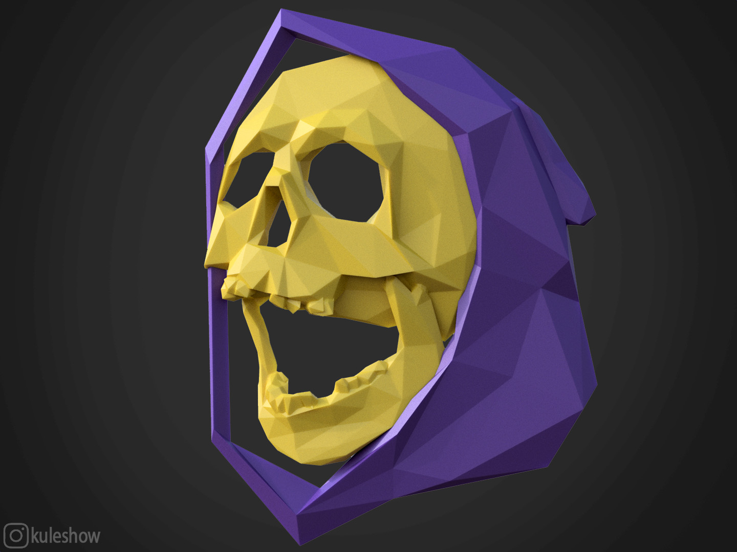 Low Poly Skull por bigovereasy | Descargar modelo STL gratuito ...