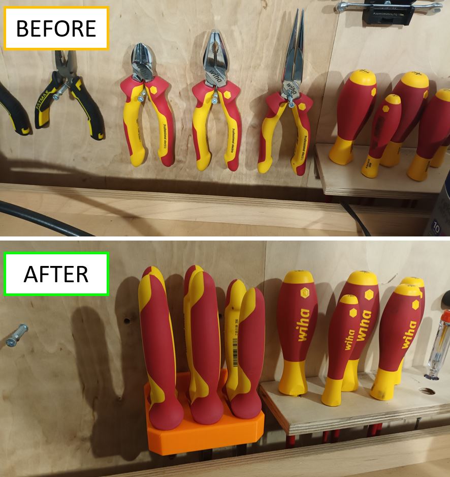 Wiha pliers rack by Kolumbb | Download free STL model | Printables.com