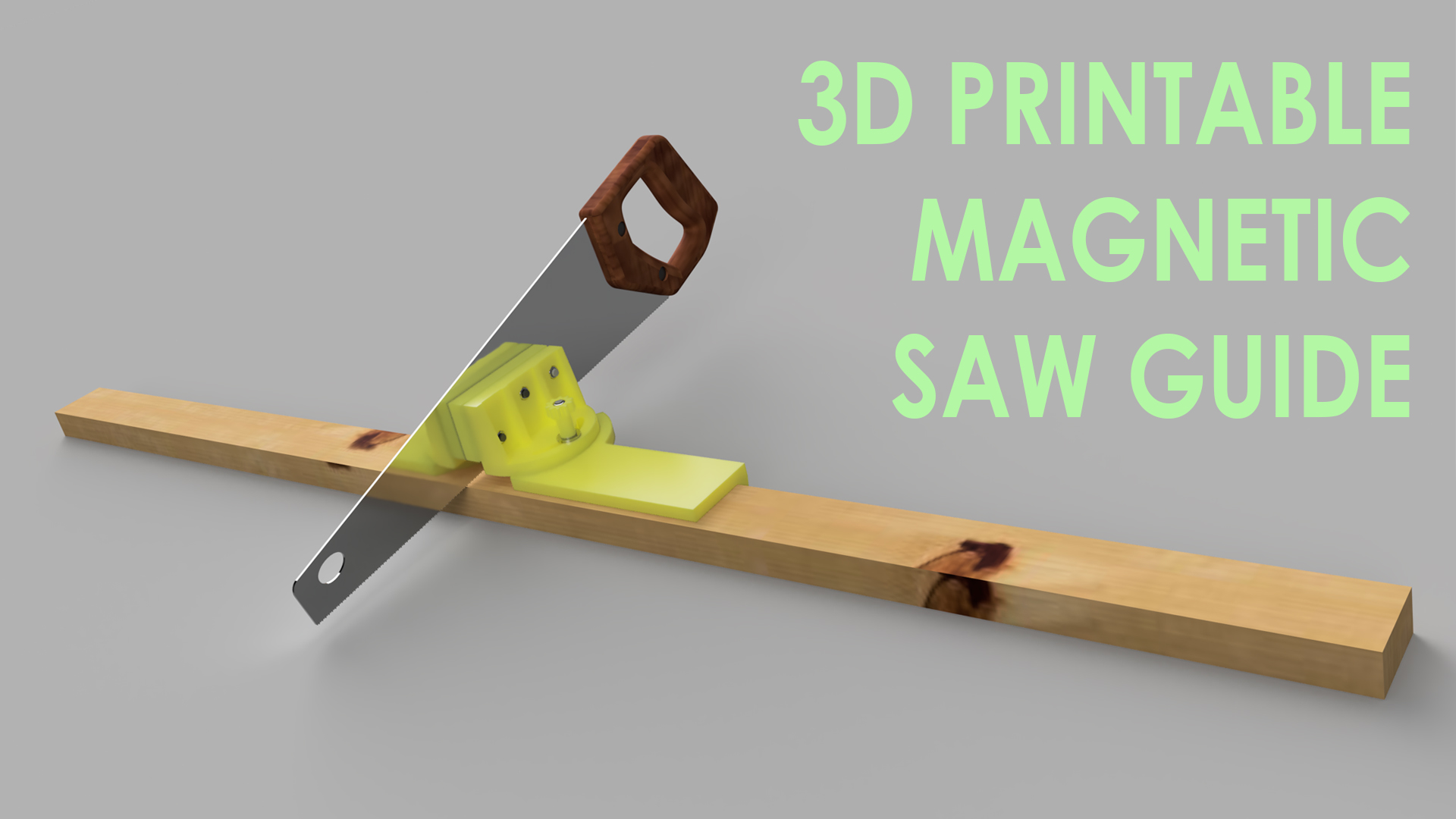 Magnetic Hand Saw Guide by Savvas | Download free STL model ...
