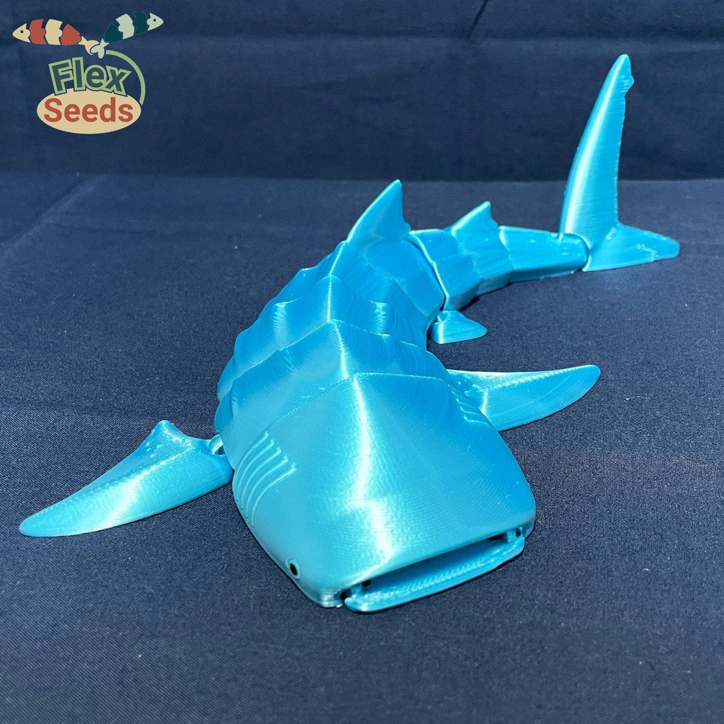 Flexi Whale Shark(Print-in-place) by 3D_Flexseeds | Download free STL ...