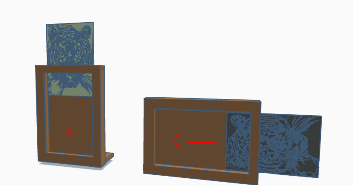 Horizontal and Vertical Picture Frame by saracha42 | Download free STL ...