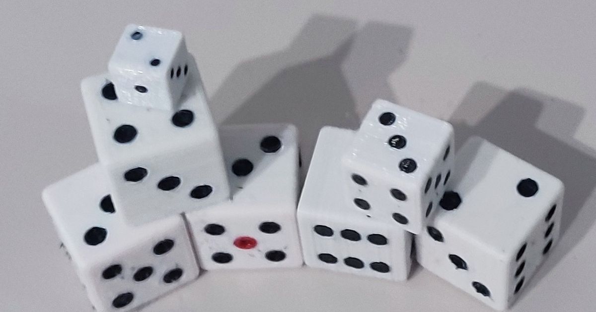 Dado dice by B&J | Download free STL model | Printables.com