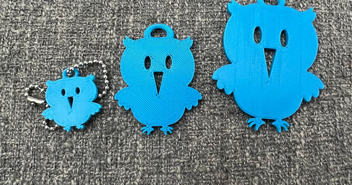 Owl tag LARGE by Ktowns | Download free STL model | Printables.com