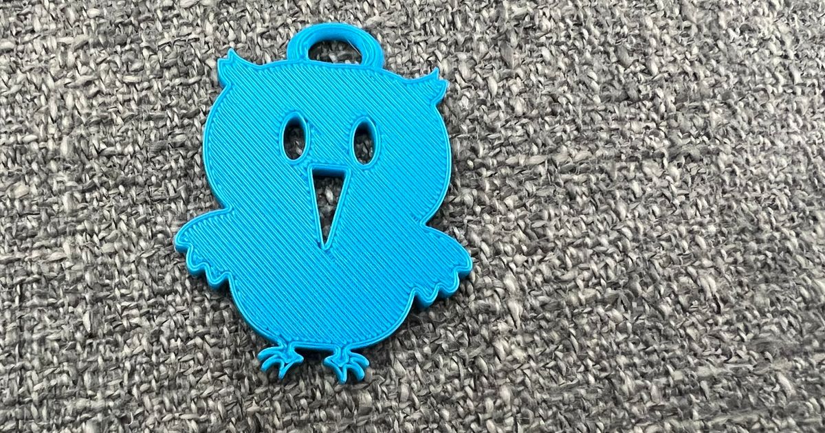 Owl tag MEDIUM by Ktowns | Download free STL model | Printables.com