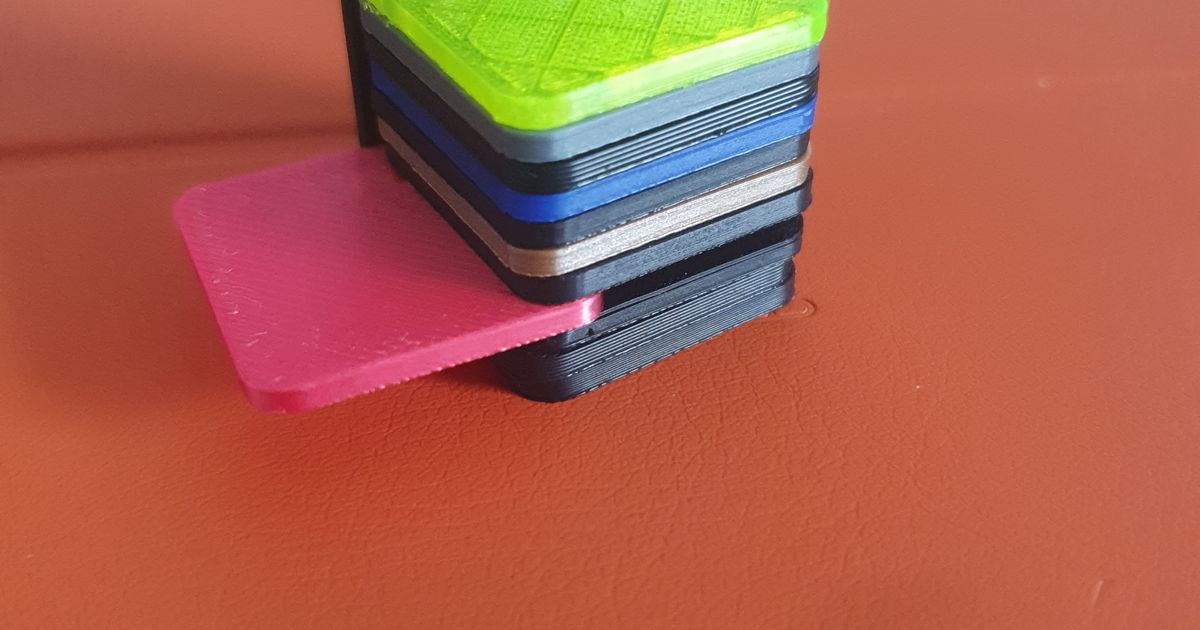 BambuLab filament swatch stand with back by CYKLER | Download free STL ...