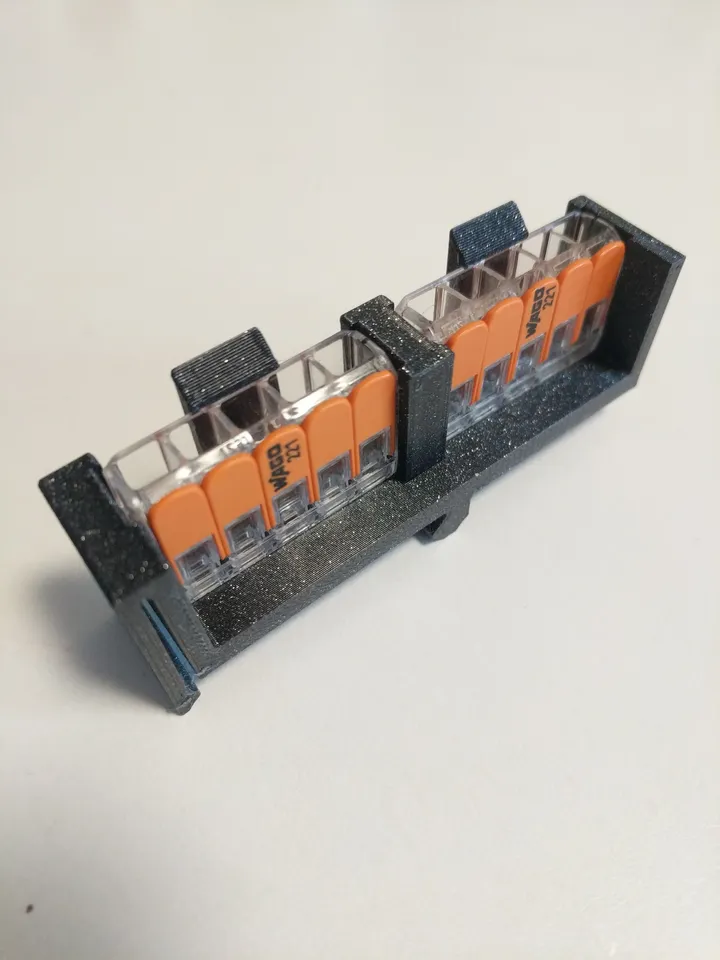 DIN rail WAGO holder by m123 | Download free STL model | Printables.com