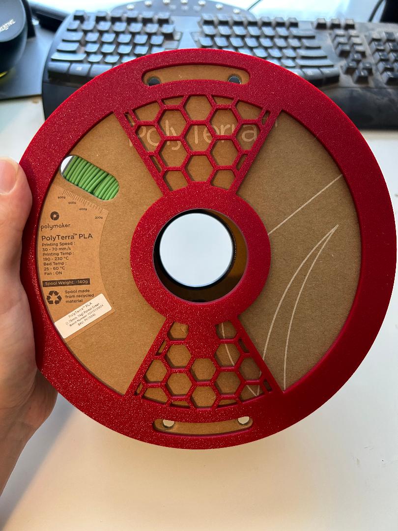 AMS Spool Adapter for PolyMaker, Polyterra and Polylite Rolls by Kobold ...