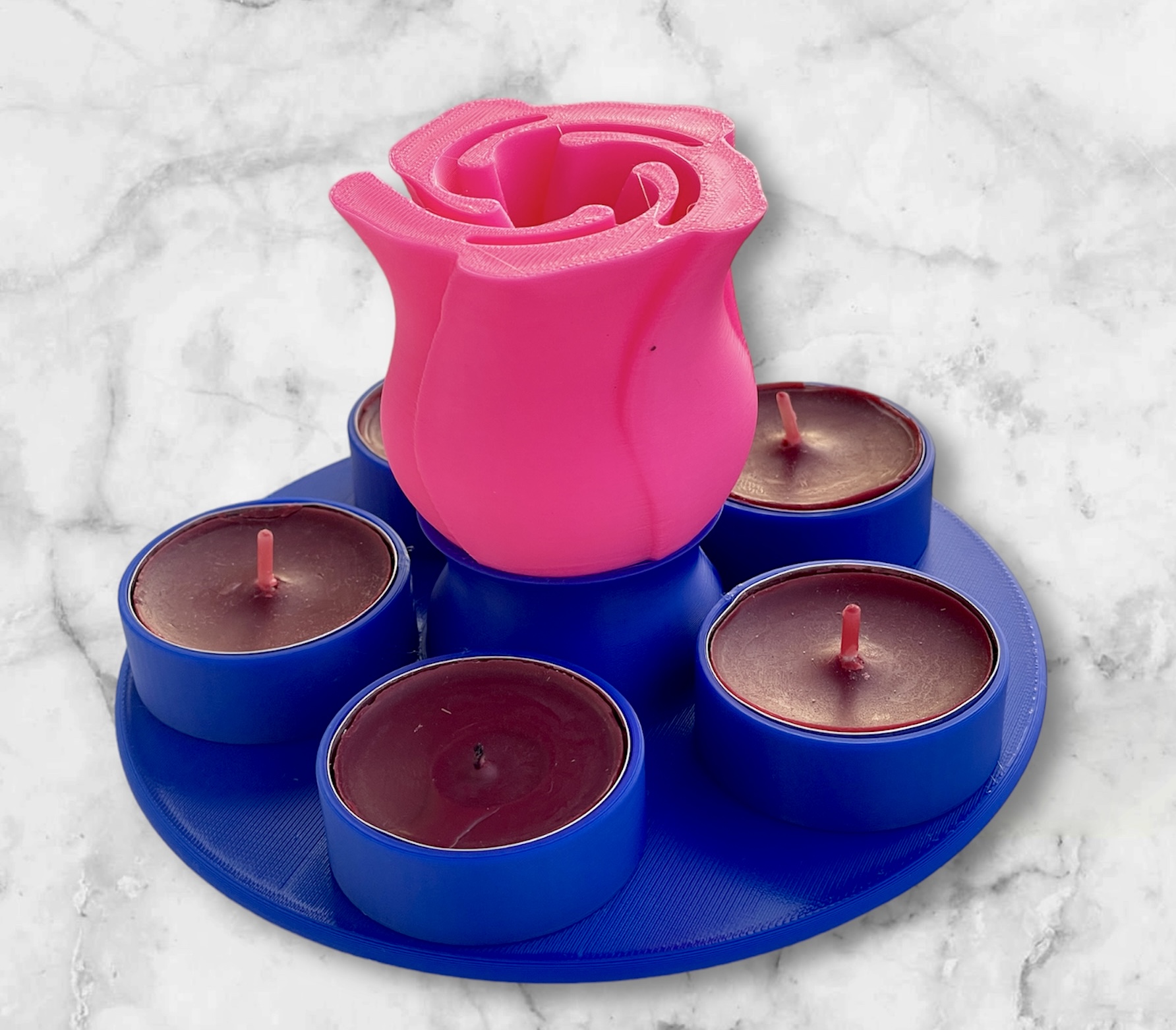 candle flower rose by Ivan_Creation_3D | Download free STL model ...