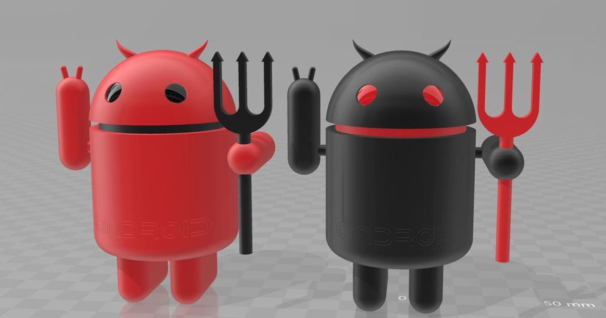 Posable Robot Android Devil by Balex | Download free STL model | Printables.com