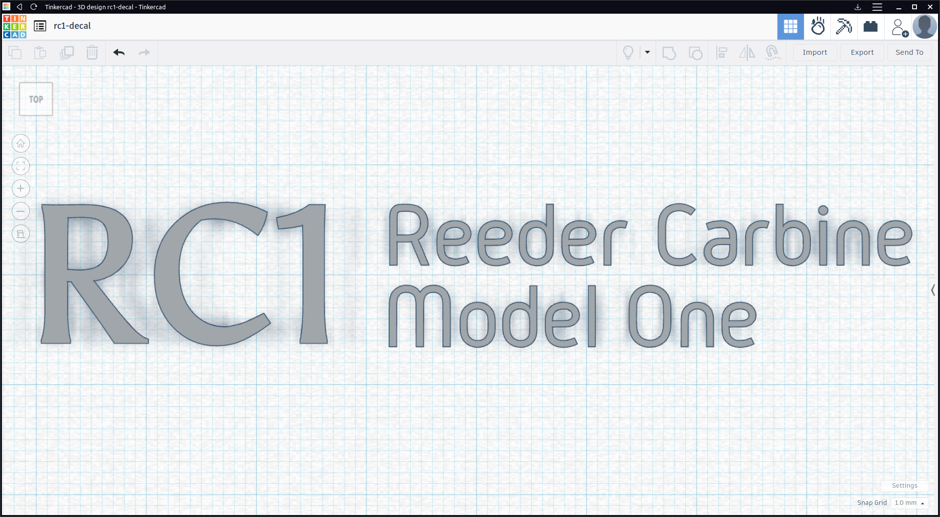 Reeder Carbine Markings by Jérémy Reeder | Download free STL model ...