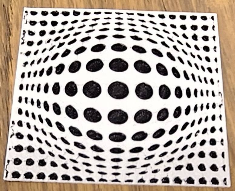 Optical Illusion - black dots in a shape of a drop by DDD Club ...