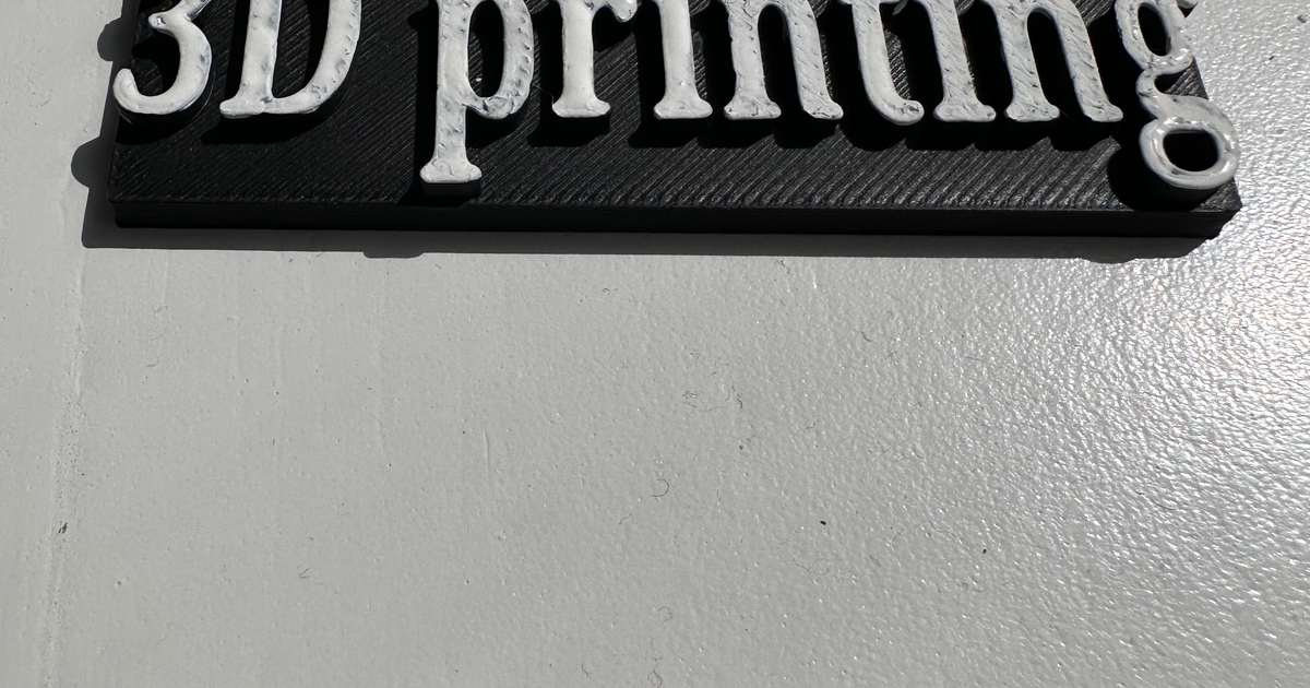 3D printing tag by Ishan | Download free STL model | Printables.com