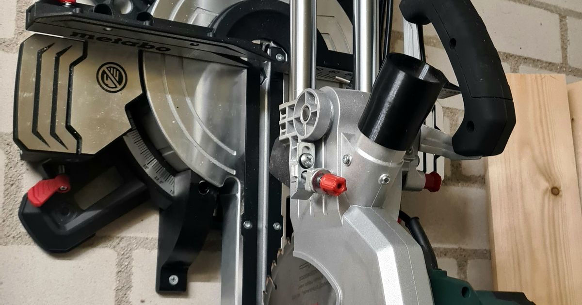 Wall storage for Metabo KGS 216 M Miter Saw by Crafted2Inspire ...
