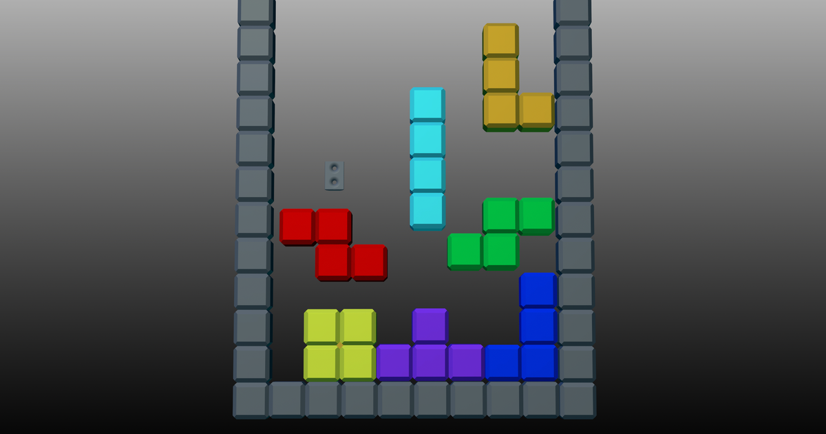 Tetris blocks wall mounted by GamesAndToys64 | Download free STL model ...