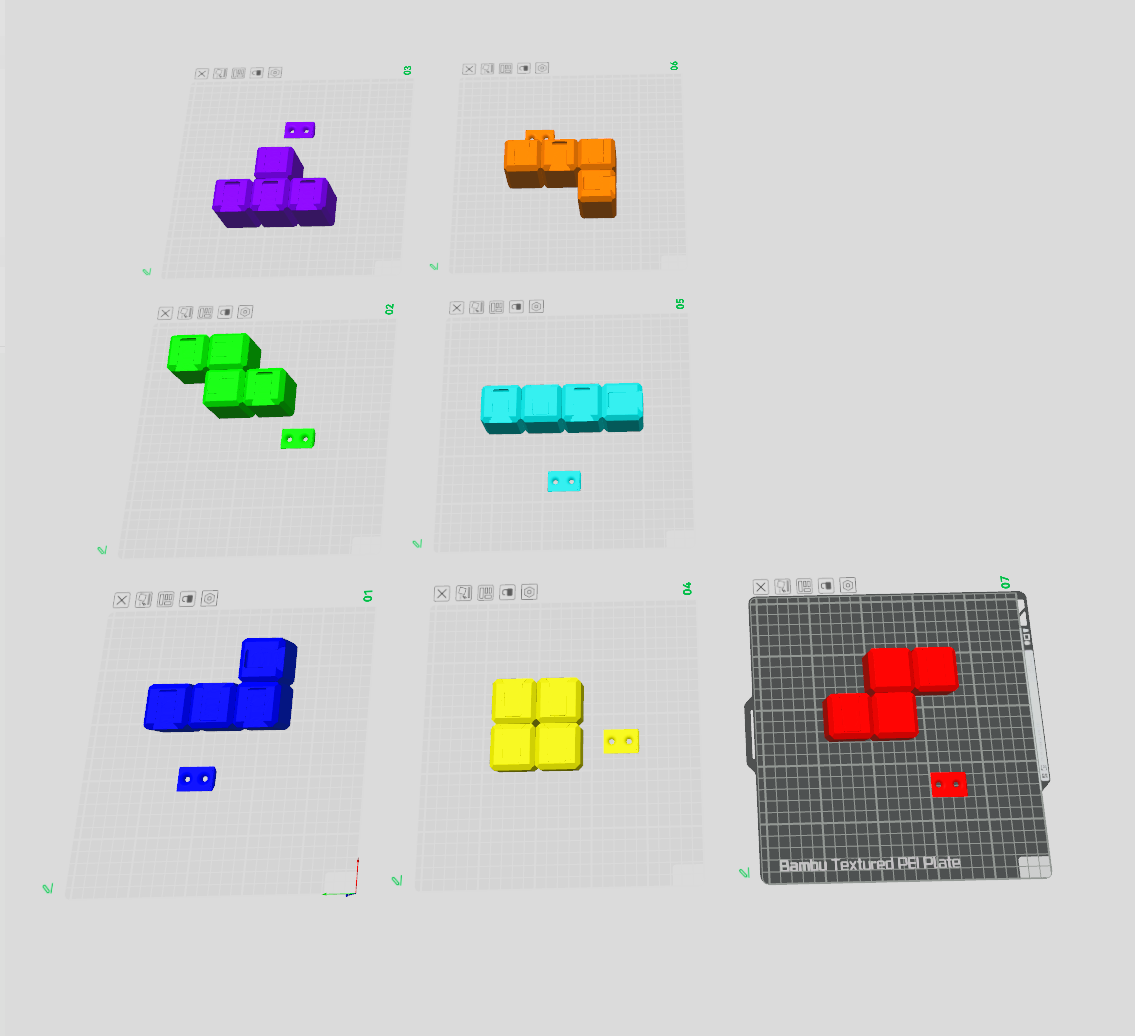 Tetris blocks wall mounted by GamesAndToys64 | Download free STL model ...