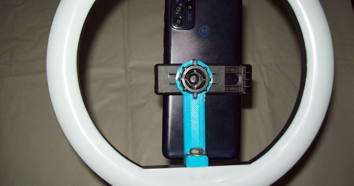 Ring Light phone holder by solusprime3D | Download free STL model ...