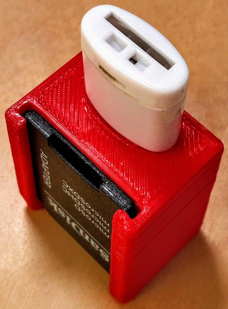 SD Card Box with USB cover by uzosan | Download free STL model ...