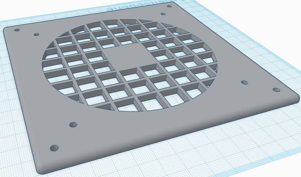 fan cover for a 120mm fan by uzosan | Download free STL model ...
