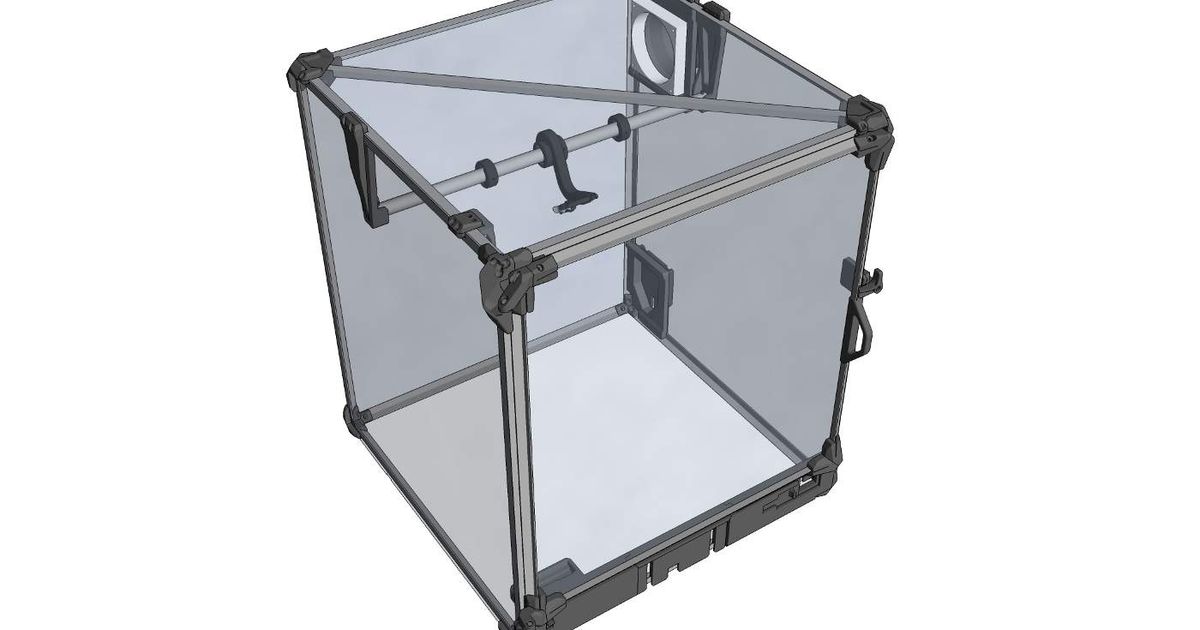 DIY enclosure for Prusa i3 or similar printers by baobab_pig | Download ...