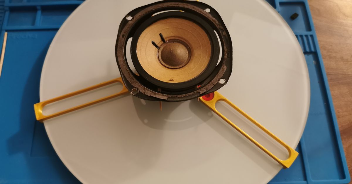 Turntable Centering Tool for 5" Speaker + Adapter by OBA | Download ...