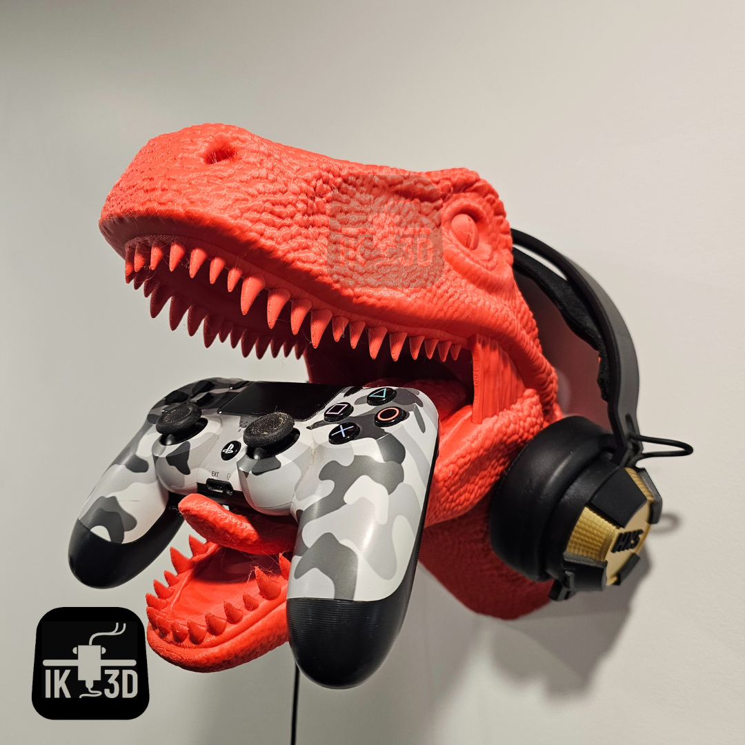 Velociraptor Head Wall Mounted Holder / No Supports / 3MF Included by ...