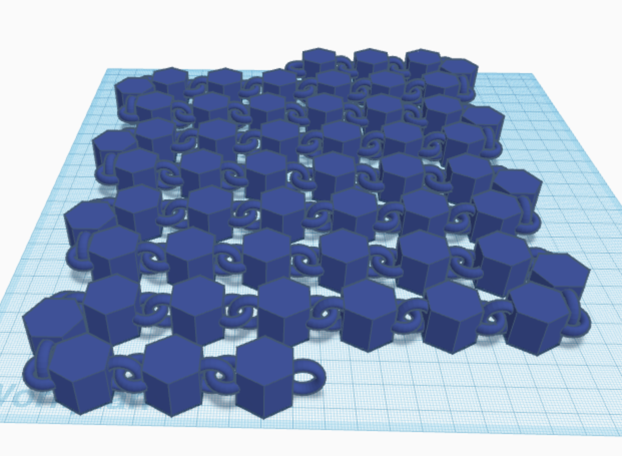 long articulated hexagon chain by Johnny Sovacool | Download free STL ...