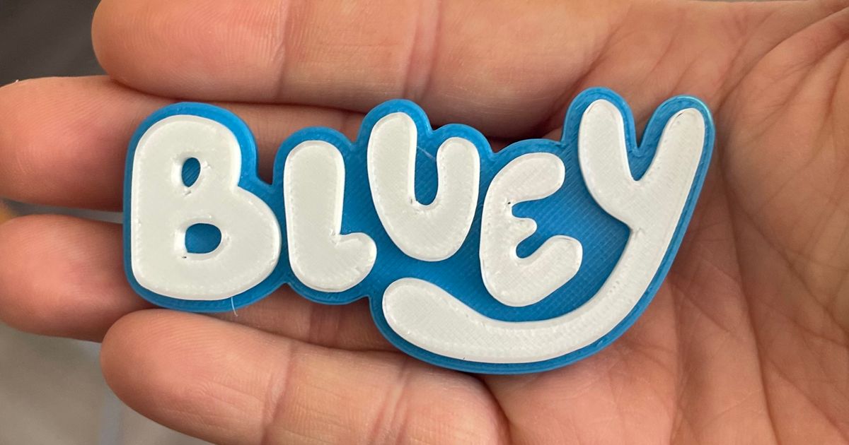 Bluey logo by PBJ Labs | Download free STL model | Printables.com