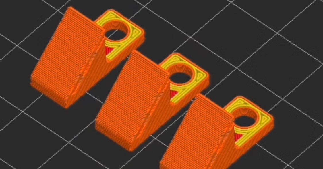 Wall mount 45° clip for 5050 led strip by 3dhan | Download free STL ...