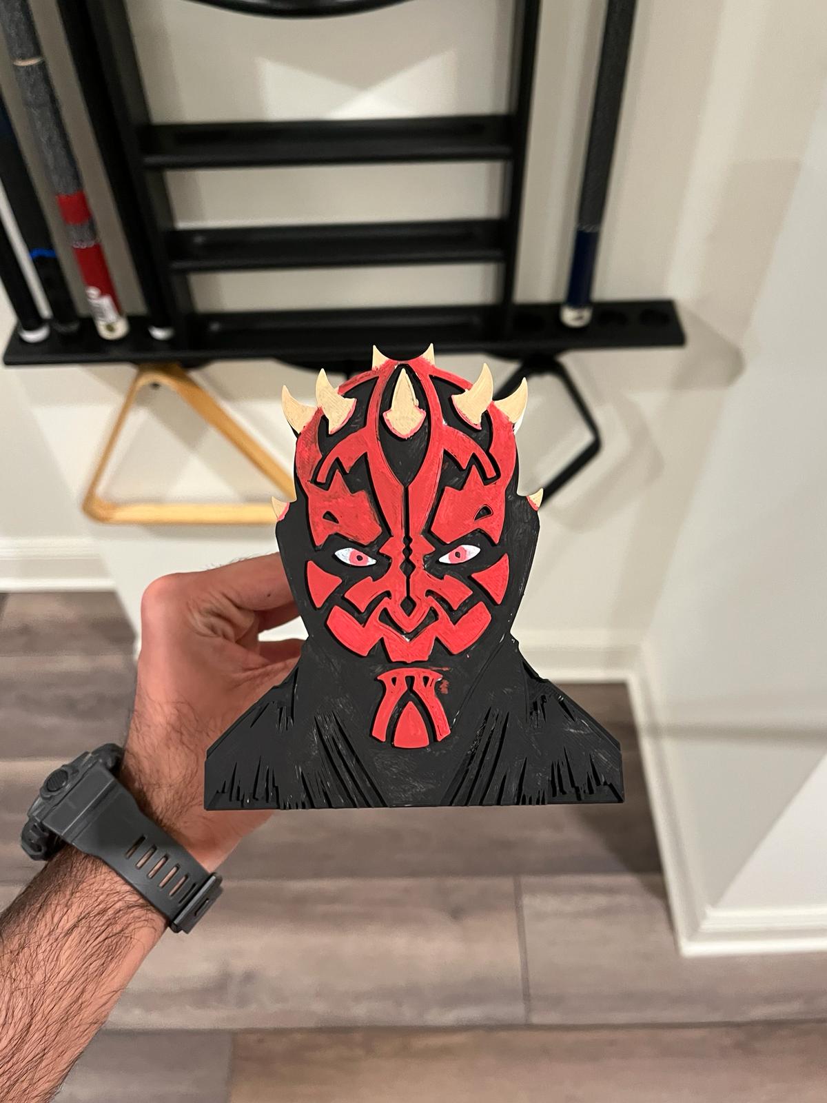 Darth Maul Pool Cue Bridge Head attachment by 3Dprintingeverything ...