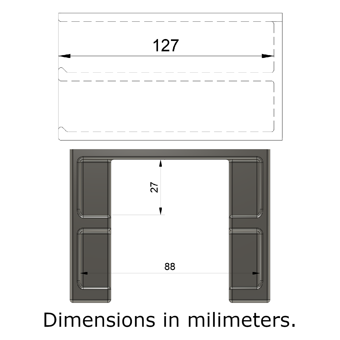 2-Bay External Hard Drive Mount (Under-desk) by This & That | Download ...