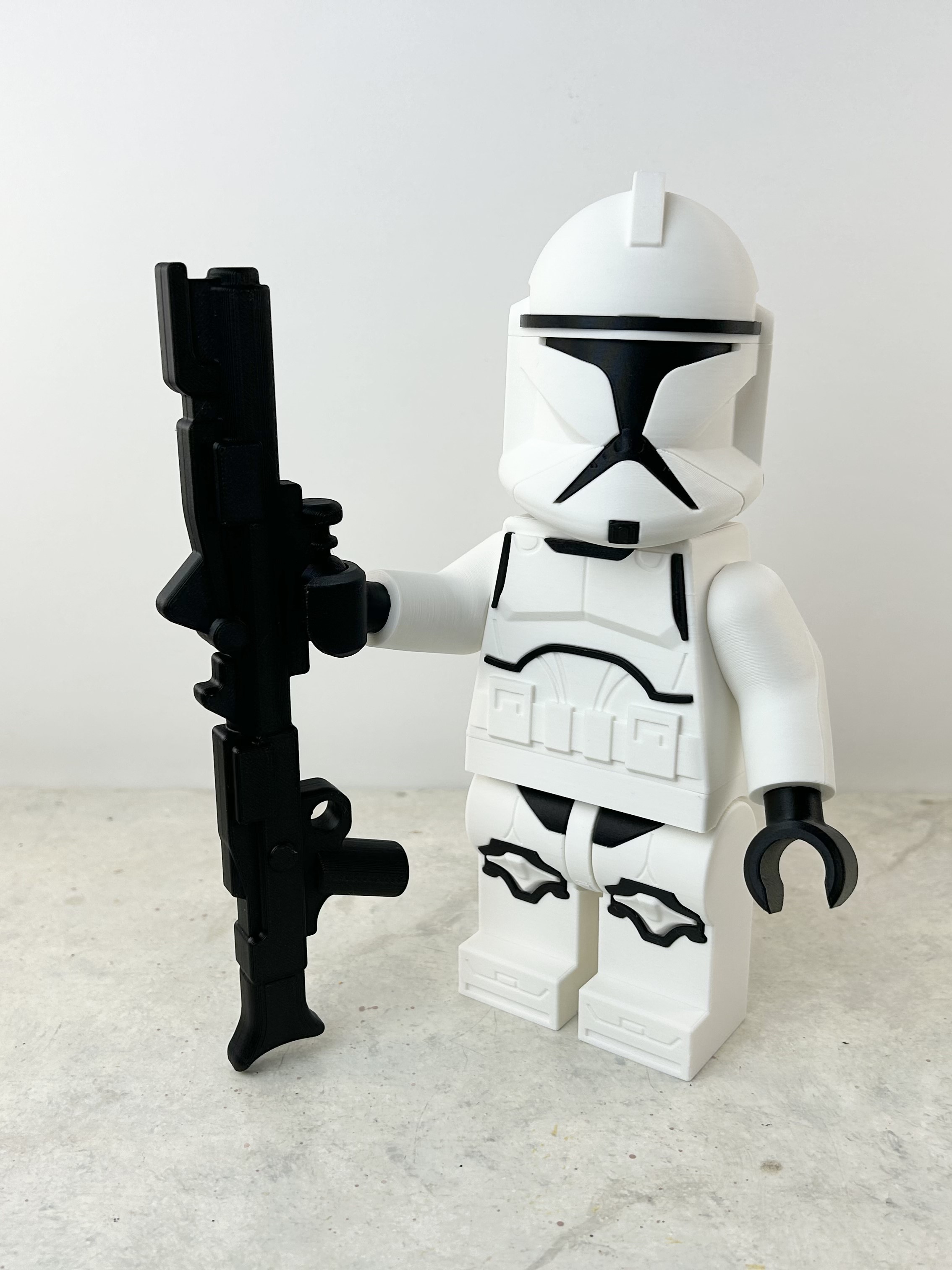Clone Trooper (6:1 LEGO-inspired brick figure, NO MMU/AMS, NO supports ...